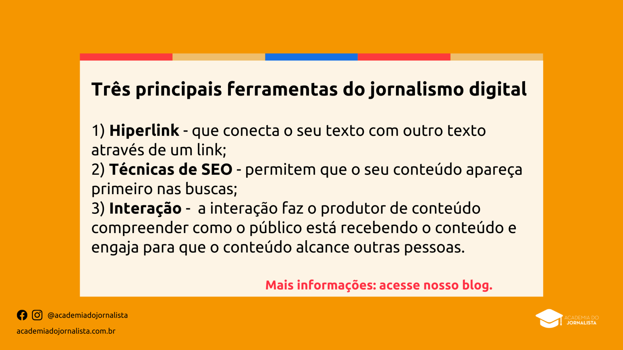 Três principais ferramentas do jornalismo digital - Academia do Jornalista